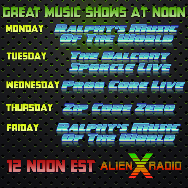 Alien X Radio Schedule